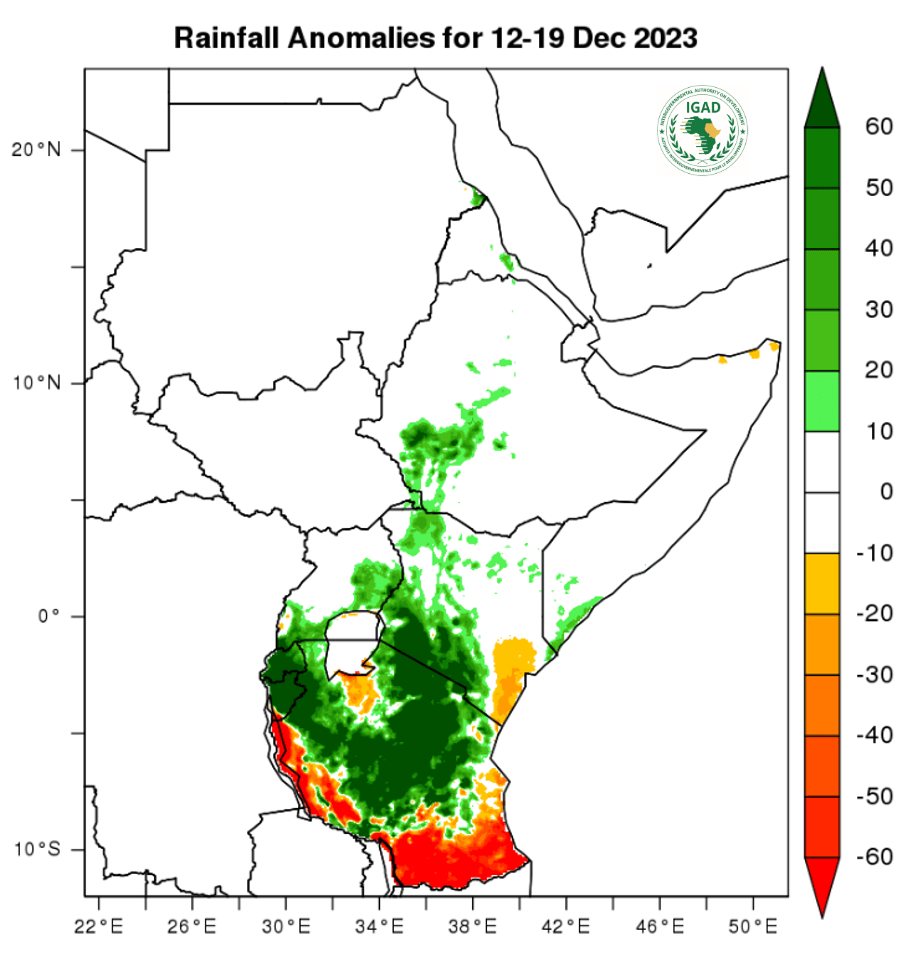 Heavy Rainfall Forecasted for Central Tanzania, Burundi, Southern ...